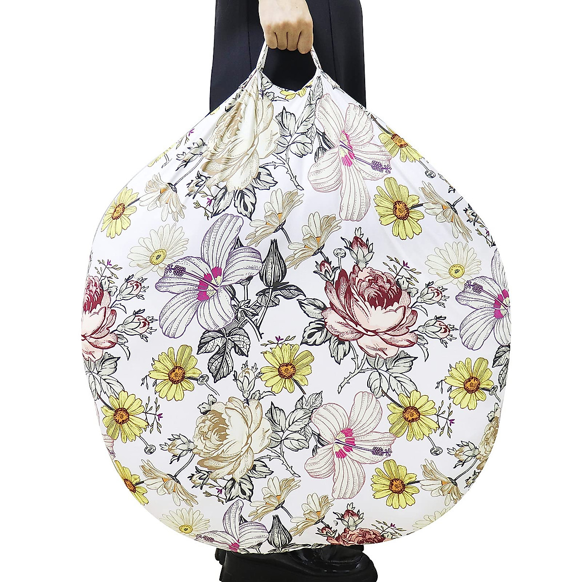 Newborn Lounger Cover for Boys Girls, Removable Cover for Infant Lounger Pillow, Soft Snug Fitted Baby Lounger Slipcover,Floral