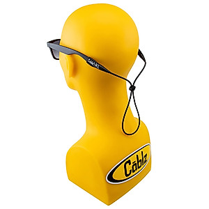 Cablz | XL Silicone Eyewear Retainer | Waterproof Eyewear Retainer Strap | 16 in XL Ends (Black)