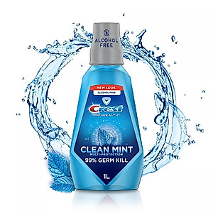 Crest Pro-Health Multi-Protection Refreshing Clean Mint Oral Rinse, 33.8 fl oz, (Pack of, 2)
