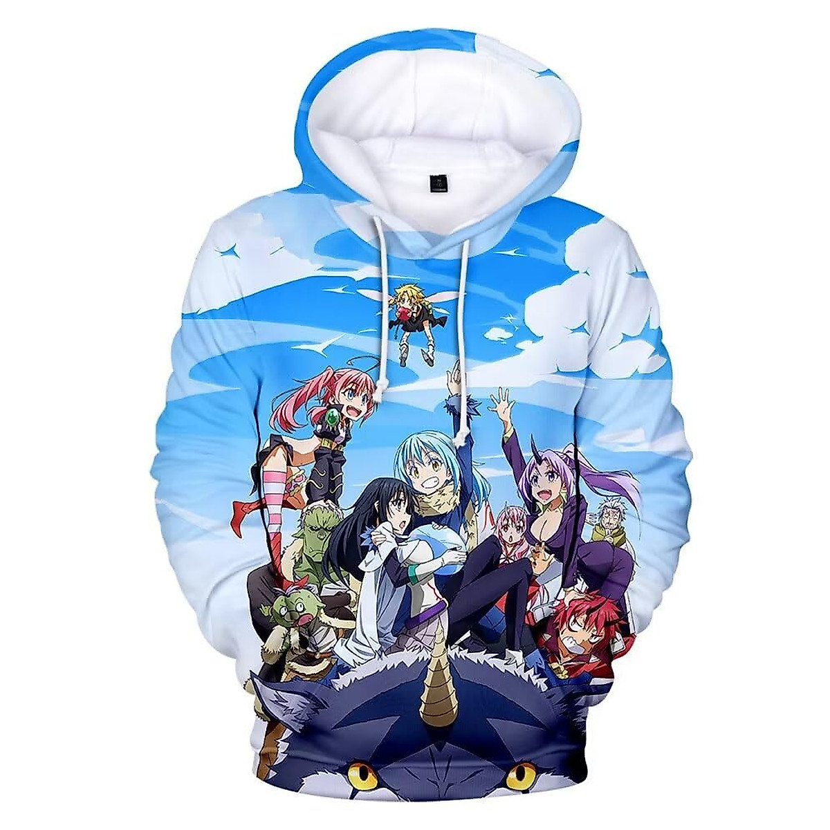 DHSPKN Anime That Time I Got Reincarnated as a Slime Hoodie Sweatshirts Rimuru Tempest Costume Jacket