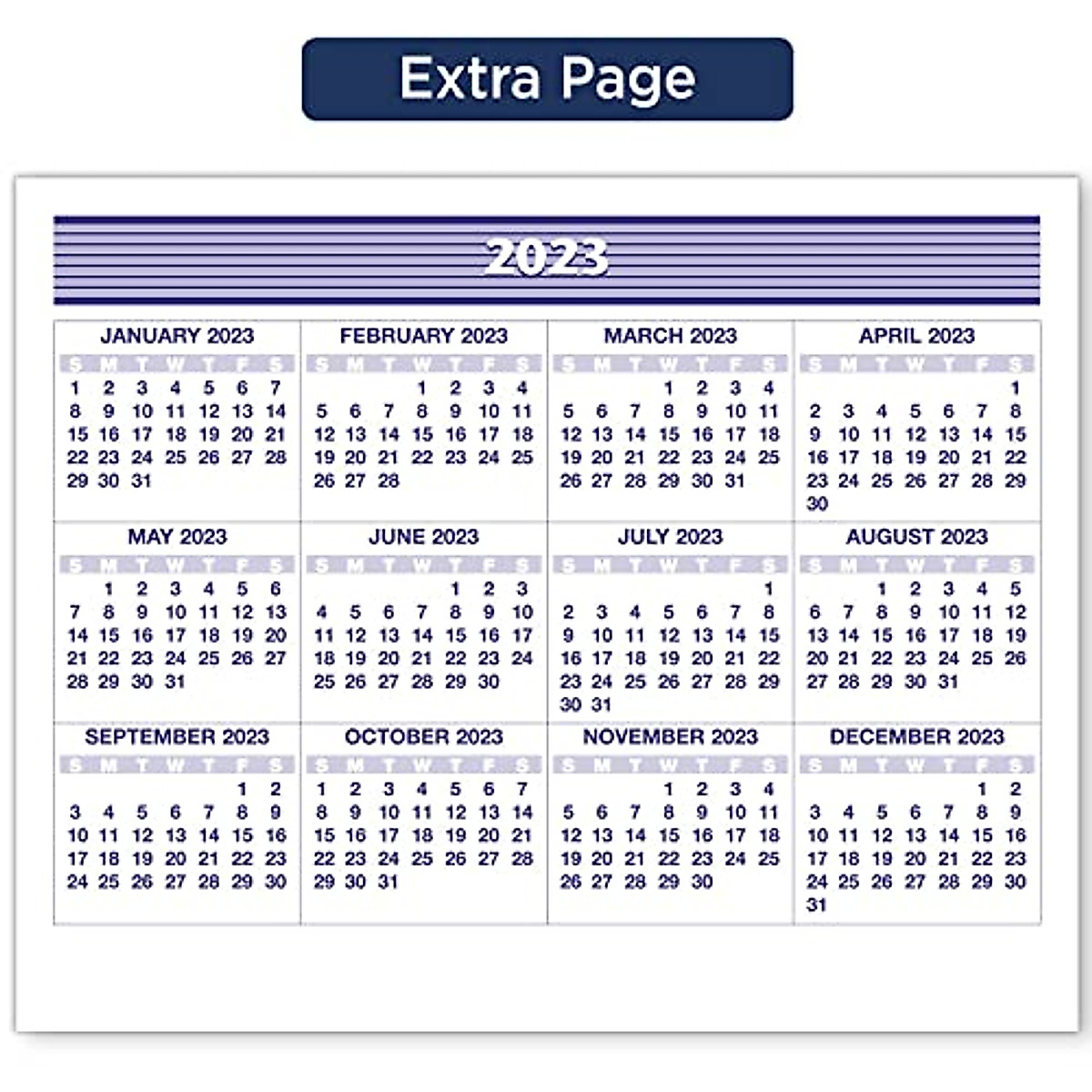 AT-A-GLANCE 2023 Weekly Desk Calendar Refill, Flip-A-Week, 6" x 7" (SW705X50)