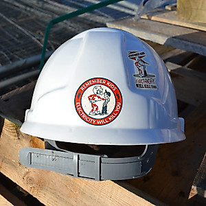 20 Pcs/Pack Reddy Kilowatt Remember Kids Electricity Will Kill You Sticker, Reddy Kilowatt Warning Caution, Funny Reddy Kilowatt Sticker Decal for Electrician Hard Hat Laptop Water Bottle Car Helmet