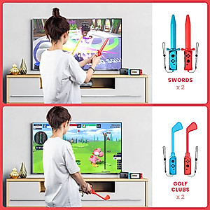 Switch Sports Accessories - CODOGOY 18 in 1 Switch Sports Accessories Bundle for Nintendo Switch Sports, Family Accessories Kit Compatible with Switch/Switch OLED Sports Games