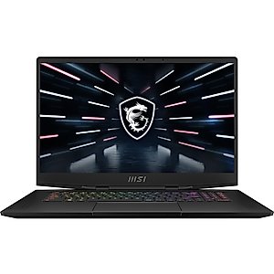 MSI Stealth GS77 17.3" QHD 240Hz Ultra Thin & Light Gaming Laptop: Intel Core i7-12700H RTX 3080 Ti 32GB DDR5 1TB NVMe SSD, USB-Type C, Thunderbolt 4, CNC Aluminum, Win11 Pro: Core Black 12UHS-083