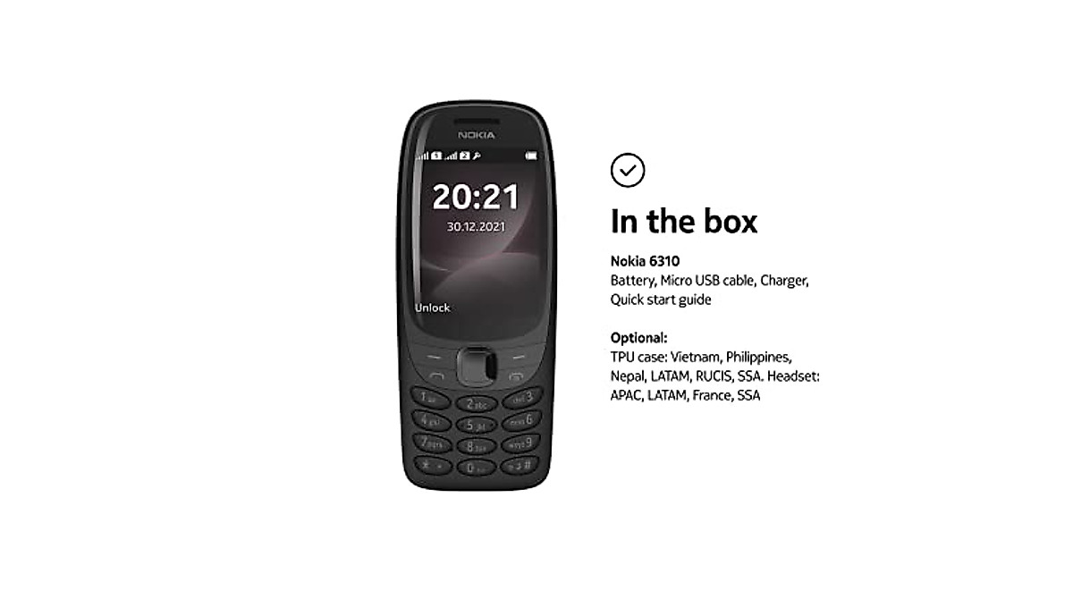 Nokia 6310 (2021) - Classic Dual-SIM GSM Cell Phone