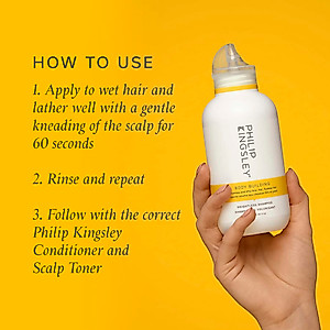 PHILIP KINGSLEY Body Building Volumizing Shampoo for Fine Hair, Women and Men, with Keratin, Volumizer Thickening Volume Hair Products, 8.5 oz