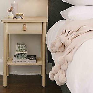 Main + Mesa Woven Cotton Pom Pom Throw