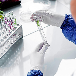 Plastic Test Tubes with Lids, 15x100mm (15ml) Clear Vials with Seal Cap Container Transparent Test Tubes with Cork Stoppers for Jewelry Seed Beads Powder Spice Liquid Storage (15 PCS)