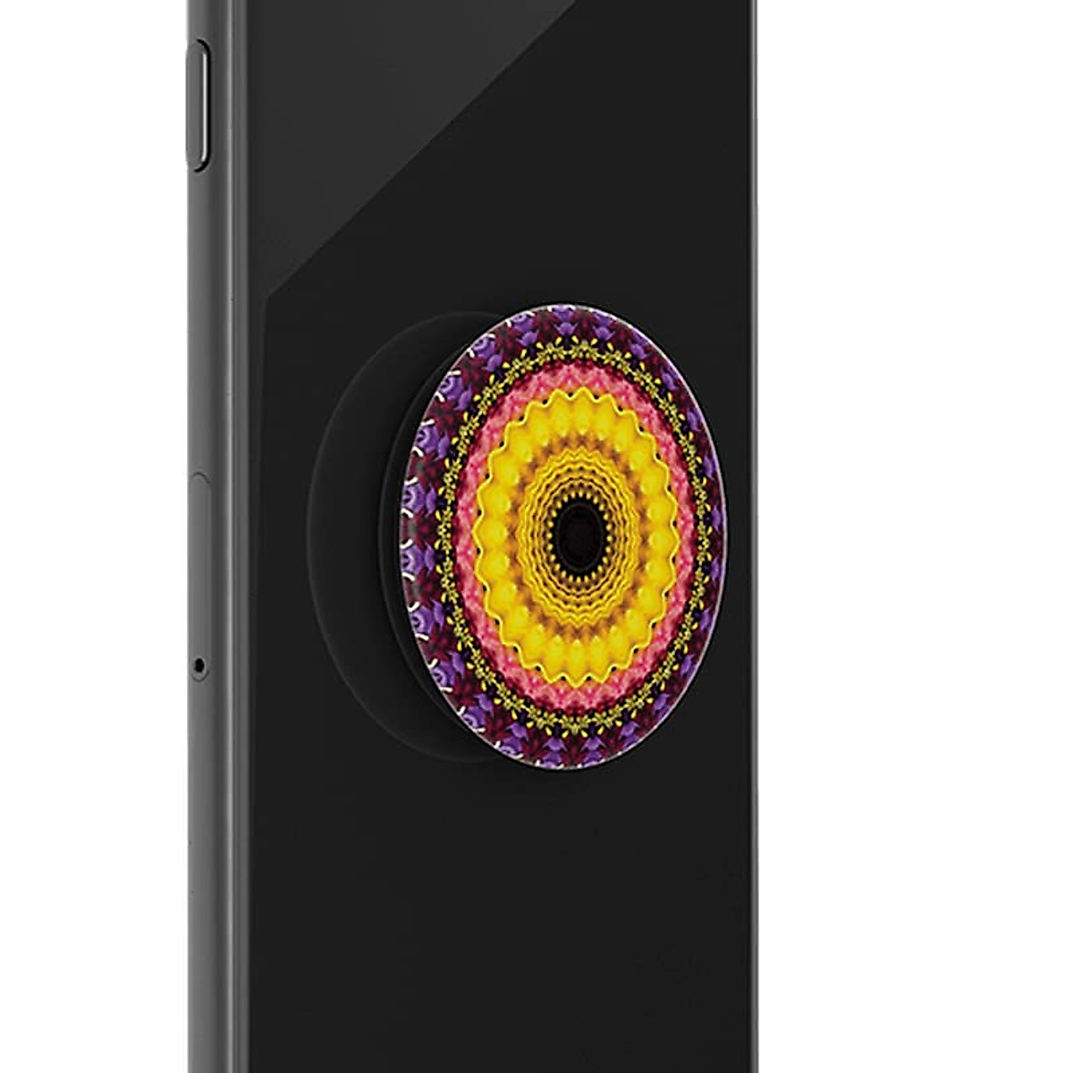 PopSockets PopGrip: Phone Grip and Phone Stand, Collapsible, Swappable Top (Lantana Warp)