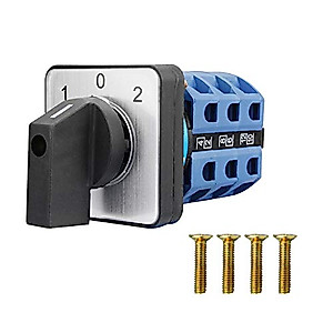 Electrical Buddy Universal Rotary Changeover Switch LW28 63A 660V 63A 3 Position 3 Phase