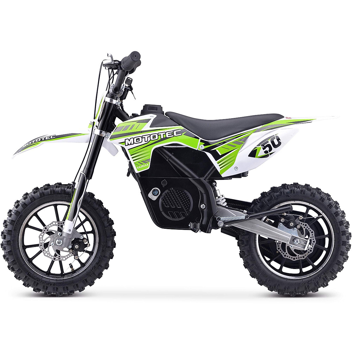 MotoTec 24v 500w Gazella Electric Dirt Bike Green