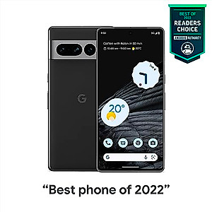 Google Pixel 7 Pro 5G 128GB 12GB RAM 24-Hour Battery Universal Unlocked for All Carriers - Obsidian
