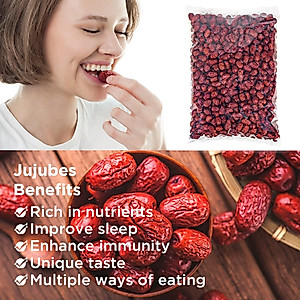 Jujube Date, Red Date, 100% Natural,Health Snack, Dried Fruit, Sweet and Chewy Net weight: 5LB…