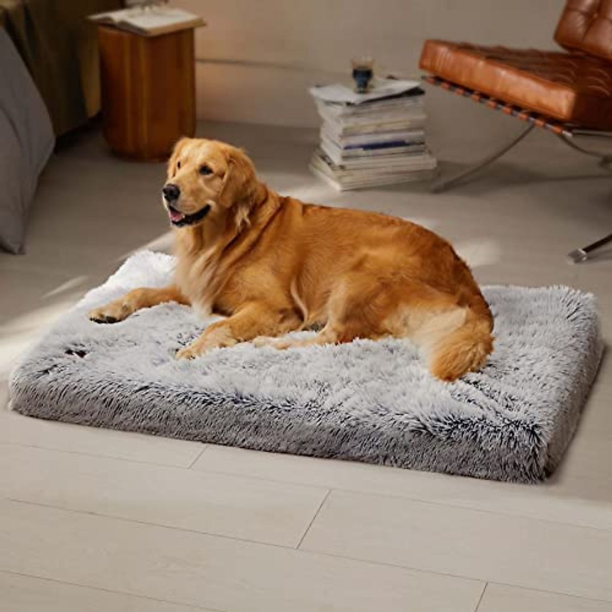 Western Home Large Dog Beds for Large Dogs, Waterproof Orthopedic Dog Bed - Egg Crate Foam Dog Bed with Removable Washable Cover, Dog Crate Bed with Non-Slip Bottom for Dog Crate