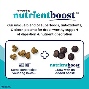 Solid Gold Small Breed Dog Food - Nutrientboost Wee Bit Whole Grain Made w/Real Bison, Brown Rice, & Pearled Barley - High Fiber, Probiotic Dry Dog Food for Dogs with Sensitive Stomachs - 3.75 LB