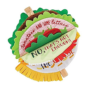 Mud Pie unisex baby | Spoon, Mud Pie Fiesta Taco Gift Box Set Includes Silicone Bib and Spoon Plush Taco Book Avocado, Multi, One Size US