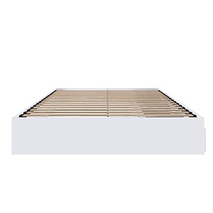 Nexera 376003 3-Drawer Storage Bed Frame, Queen|White