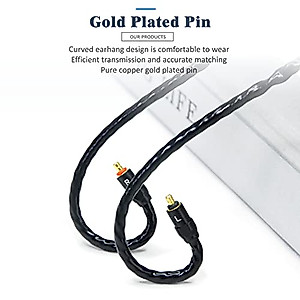GUCraftsman 5N OFC Silver Plating+Graphene Mixed Braid Earphone Replacement Cables for Westone Pro X10 Pro X20 Pro X30 Pro X50 MACH10 MACH20 MACH30 MACH40 MACH50 MACH60 MACH70 MACH80 (3.5mm Plug)
