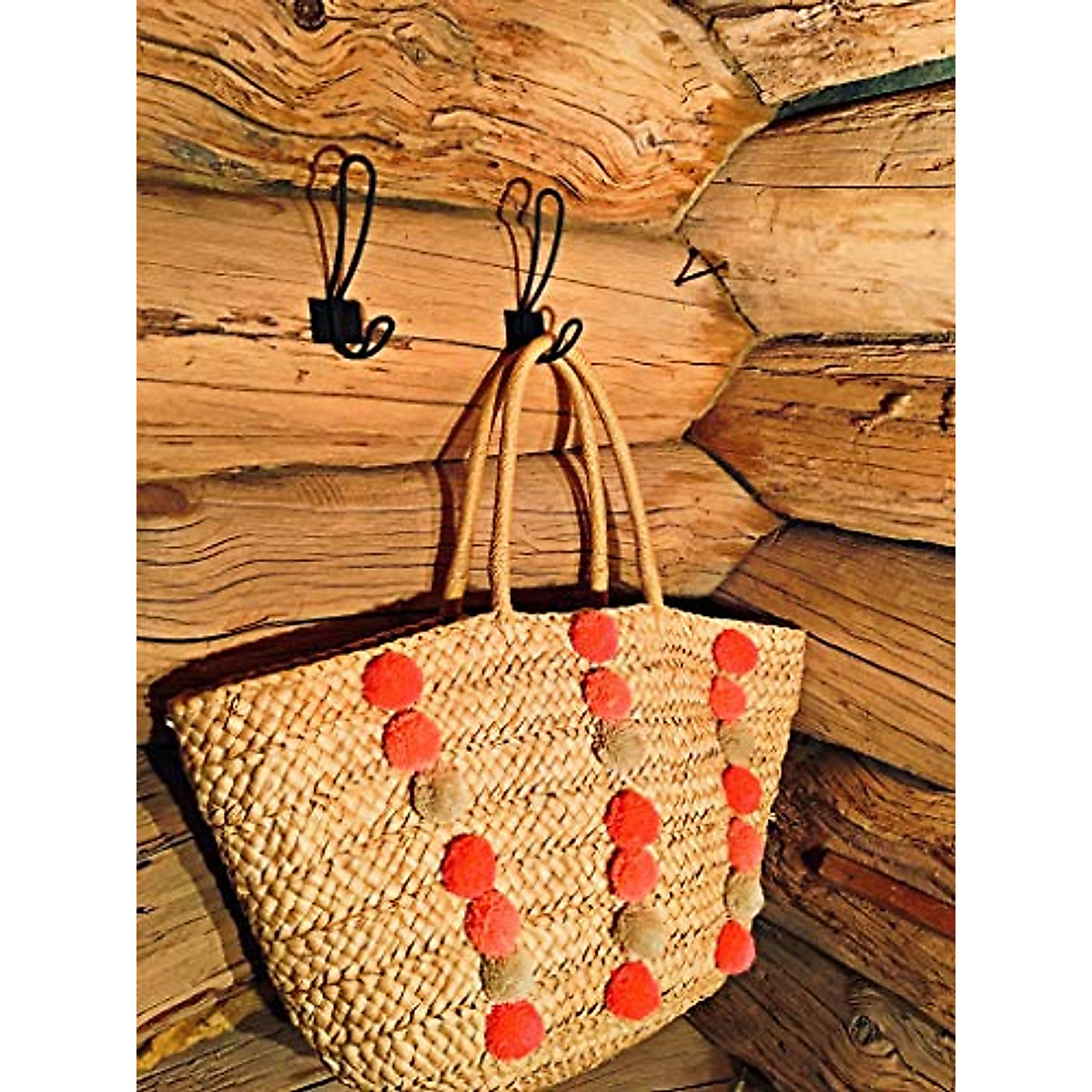 PAINISTIC HOOXX 10 Pack of Rustic Entryway Hooks | Black Wall Mounted Vintage Double Coat Hangers with Large Screws| Hard Industrial Heavy Duty Hook Set, White, (SG_B0787DRVCH_US)