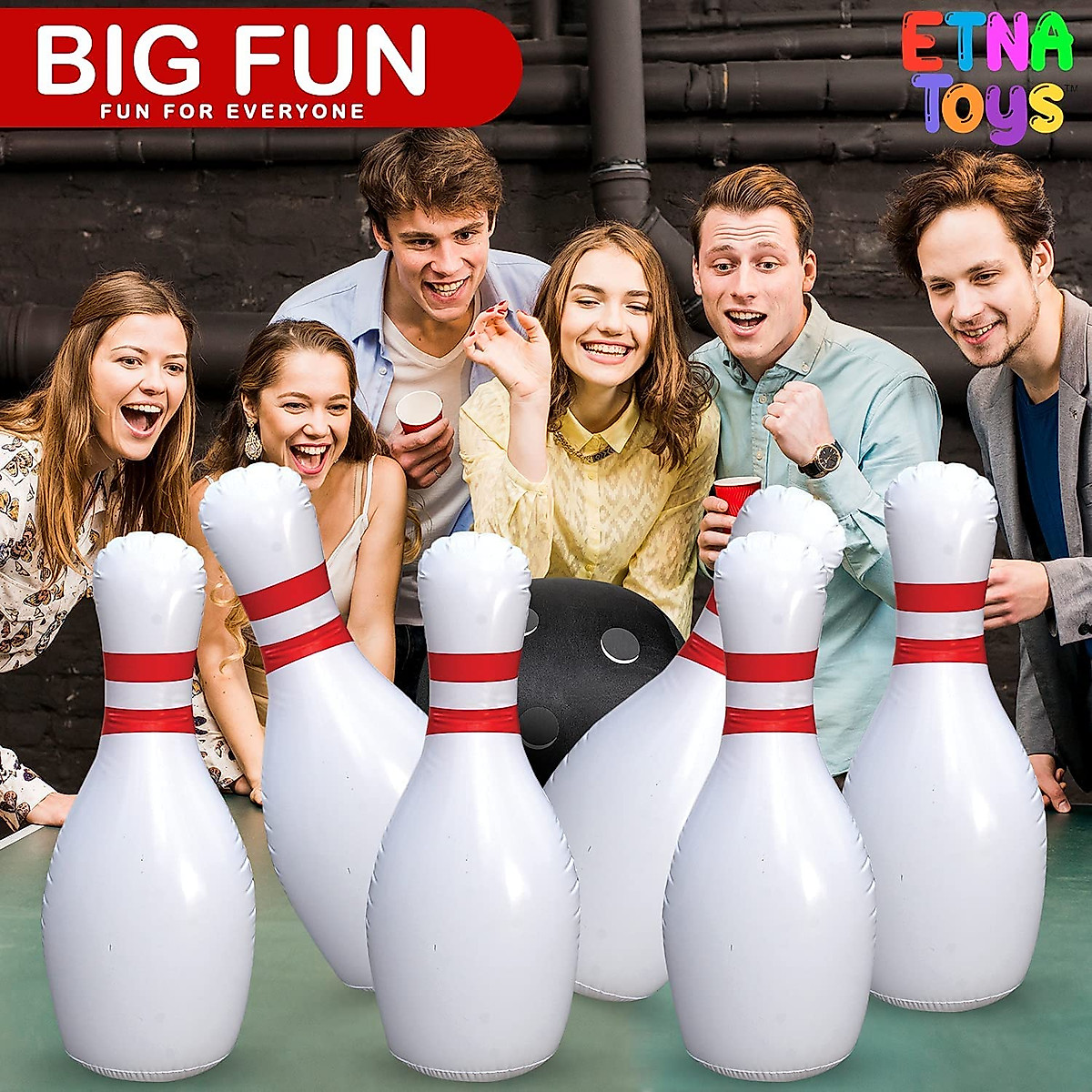 Etna Giant Inflatable Bowling Set