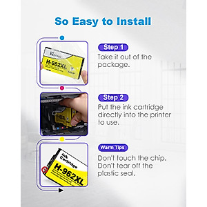 KALOKING Remanufactured Ink Cartridges Replacement for HP 962XL 962 XL for OfficeJet Pro 9010 9015 9018 9025 Printer (1 Black 1 Cyan 1 Magenta 1 Yellow, 4P combo Pack)