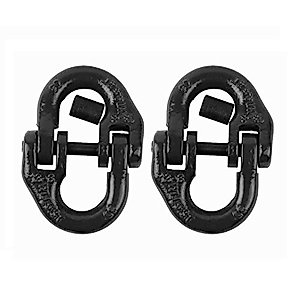 DLLRV Trailet Safety Chain Connector Link 1/2 inch, Tow Hitch HammerLock, 12000 Lbs Loading, Coupling Link. (Two Pack)