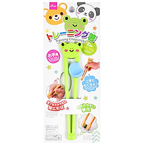 Kids chopsticks, training chopsticks of Daiso for Kids, For right hand use, Easy to pick up food with the tips [Japan Import] (Prog)