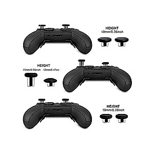 14IN1 Metal Alloy Thumbsticks Trigger D-Pads Button Set for XBOX One Elite Series 2 ( model 1797 ) Controller - RED