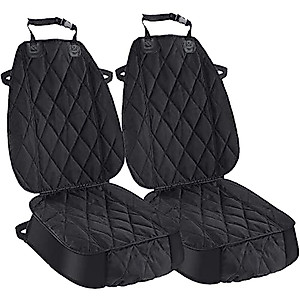 AsFrost Dog Seat Cover Cars Trucks SUVs, Thick 600D Heavy Duty Pets Car Seat Cover, Waterproof & Wear-Resistant Durable Nonslip Backing & Hammock Convertible