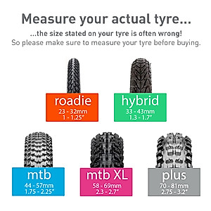 Hornit CLUG Bike Clip Storage Rack & Mount System - World’s Smallest Bike Rack for Indoor/Outdoor Bike Storage - Won't Damage Rims, Tires - MTB Fits Tires 1.75" - 2.25" / 44-57mm - White/Orange