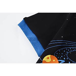 Little Boys Short Set Pajamas for Boys 100% Cotton Toddler Planet Sleepwear Summer Clothes Size 2-7T(Planet-79 6T)