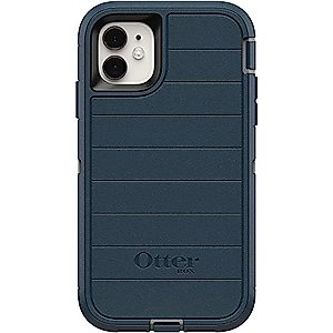 OtterBox Defender Series Rugged Case for iPhone 11 Only (Not for The Pro Model) - Case Only - Non Retail Packaging - Gone Fishin Blue (with Microbial Defense)