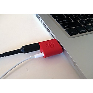 Makers4Good Rockit Audio Headphone/Microphone Splitter - 3.5mm Male Jack Plug to Separate Female Headphone Port & Microphone Port. Connects unpowered Mono mics to Smartphones