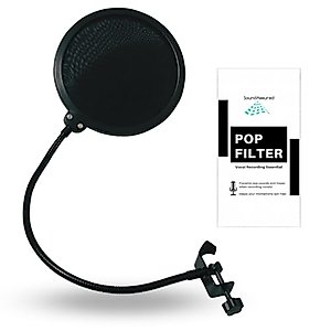 Pop Filter For Studio Microphone, Pop Shield Mic Wind Screen For Better Vocal Recordings