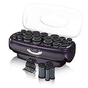INFINITIPRO By Conair Instant Heat Ceramic Flocked Rollers, Multi-Size, 20 Count