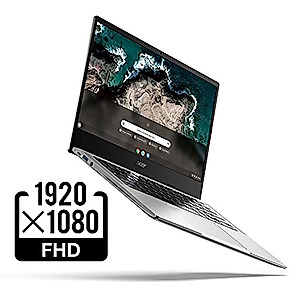 Acer Chromebook 514 Laptop | 14" FHD Display | MediaTek Kompanio 828 Octa-Core Processor | 8GB RAM | 64GB eMMC | Wi-Fi 6 | Backlit KB | Chrome OS | Up to 15 Hours Battery Life | CB514-2H-K7GF,Silver