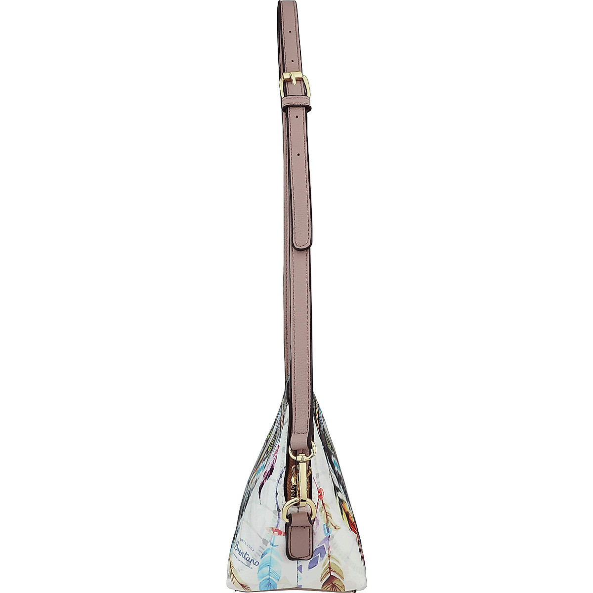 B BRENTANO Vegan Cute Bohemian Cat Animal 3-D Ear Crossbody Handbag (Boho Feline)