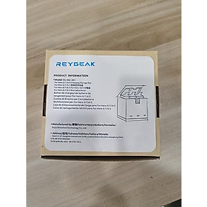 REYGEAK Battery Charger for GoPro Hero 12/11/10/9 Black, Portable Charger 3-Channel Battery Charging Storage 3 Pack Rechargeable Hero 12/11/10/9 Batteries (Charger + 3 x Batteries)