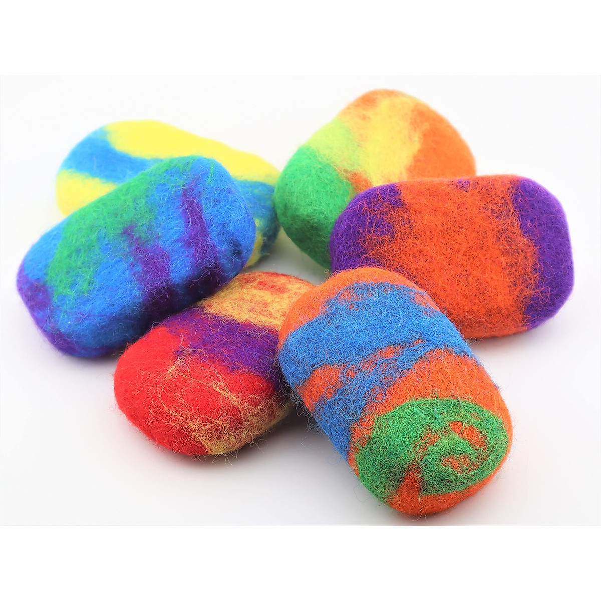 CRAFTSTARS Felted Soap Making Craft Kit, Learn to Wet Felt. for Kids and Adults, Beginners and Expert Crafters. All Materials Included with Detailed Instructions. (Rainbow)