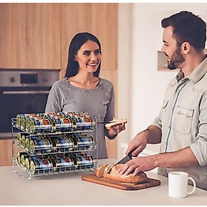 Innovatronic Stackable Can Rack Organizer, Chrome, Efficient and Versatile