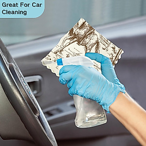 Hand Drawn Brown Retro American Wild West Desert Horse with Cowboy 6 Set Kitchen Dish Towels, Washcloths Cleaning Cloths Dish Cloths, Absorbent Towels Lint Free Bar Tea Soft Waffle Towel 11"x11"