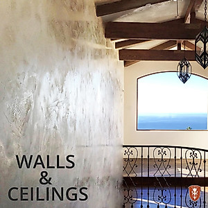 VASARI Lime Plaster & Paint | Veneziano Plaster (Smooth Finish) | Made from Natural Lime and Powdered Marble | color: Natural white #1 | Dry Mix (Makes 5 Gallons Plaster)