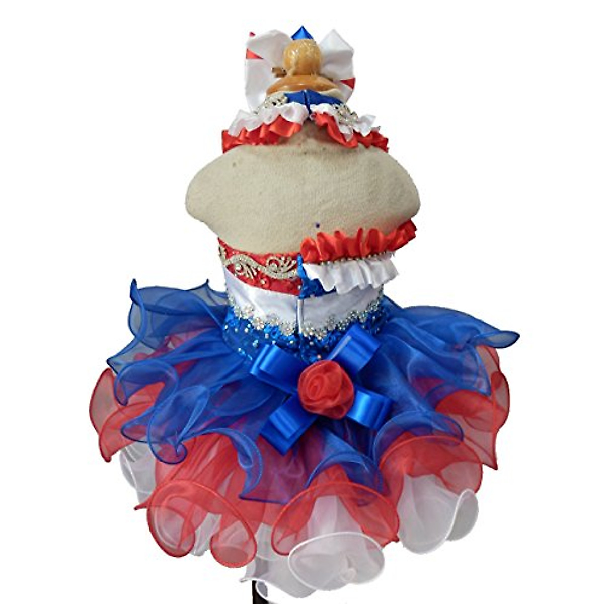 Jenniferwu G272K Infant Toddler Baby Newborn Little Girl's Pageant Party Birthday Dress Blue (as1, Age, 12_Months)