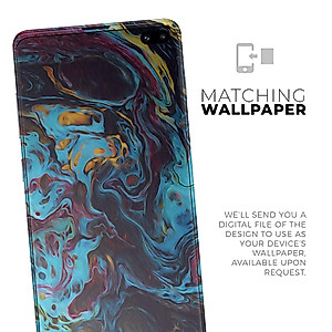 DesignSkinz Liquid Abstract Paint Remix V43 Protective Vinyl Decal Wrap Skin Cover Compatible with The Samsung Galaxy S20 (Screen Trim & Back Glass Skin)