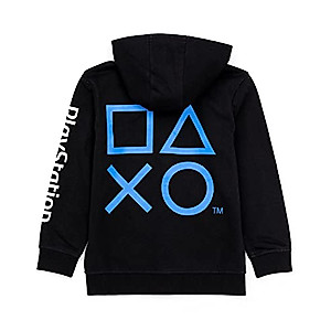PlayStation Kids Hoodie Zip Up Boys Games Logo Black Jumper Jacket 13-14 Years