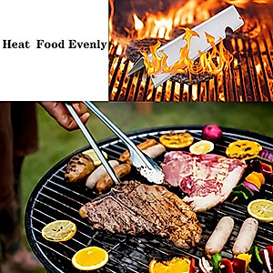 WALBZS 17 Inch Grill Flavorizer Bars Heat Plates for Weber Genesis II/LX 400 Series, Genesis II E410, E435, S435 (2017 and Newer) Grill Parts, Stainless Steel Replacement,Set of 7