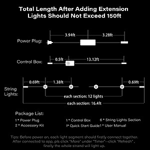 ASAHOM Permanent Outdoor Lights, 100ft Smart RGB Outdoor Lights Alexa with 70 Preset Scenes, IP67 Waterproof 72 LED Eaves Lights for Holiday Decor, Party, Daily Lighting, Smart APP & Voice Control