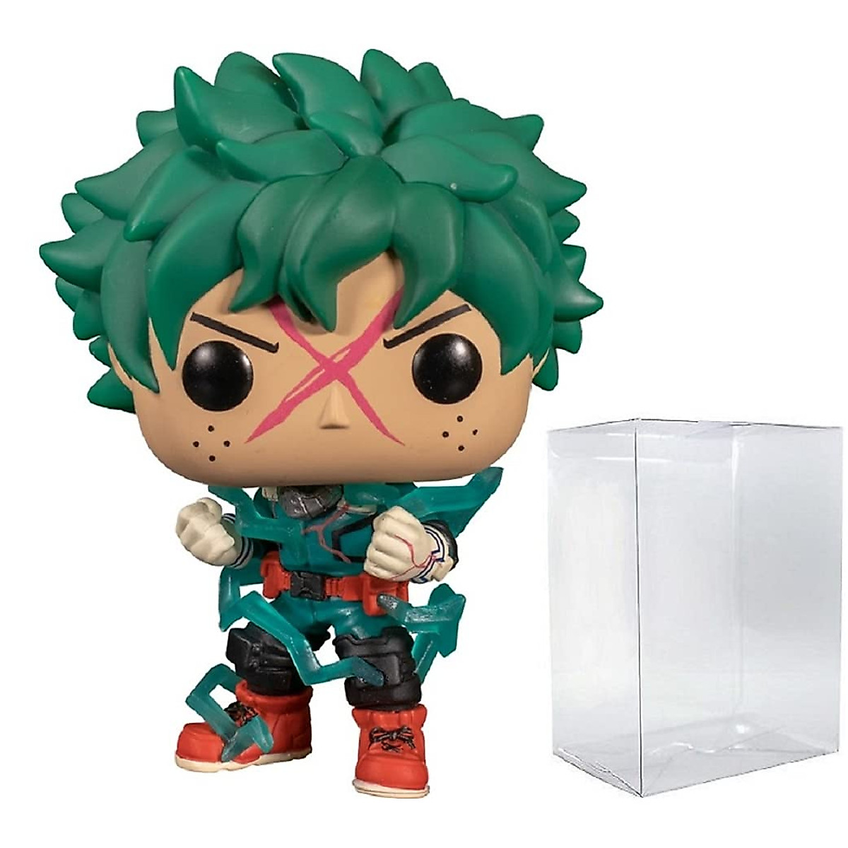 Funko My Hero Academia - Deku Full Cowl (Izuku Midoriya) Glow-in-The-Dark Pop! Vinyl Figure (Bundled with Compatible Pop Box Protector Case)