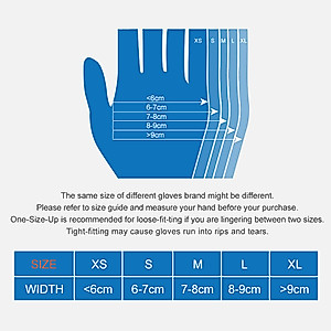 AGAG 100PC Nitrile Gloves Black 6mil Ultra Strong Cleaning Gloves, Latex Free Suitable For Household & Daily Use (Medium)