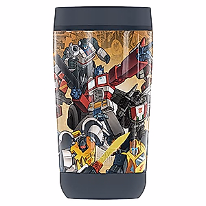 THERMOS Transformers Autobots V Decepticons GUARDIAN COLLECTION Stainless Steel Travel Tumbler, Vacuum insulated & Double Wall, 12 oz.
